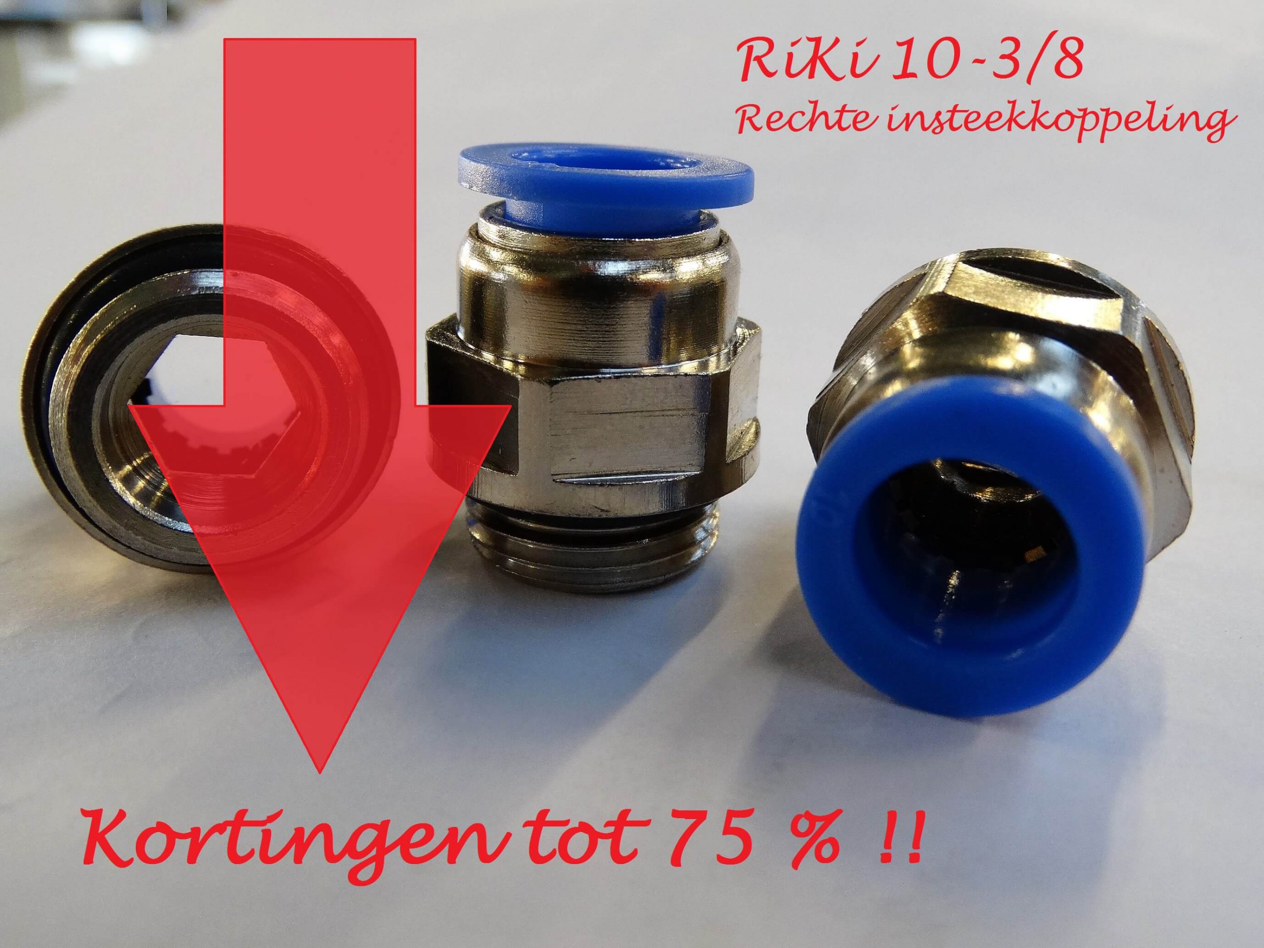 Rechte insteekkoppeling 10-3/8 - Almotion B.V.